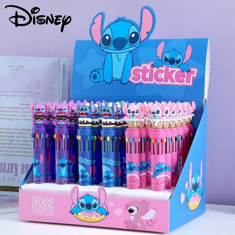 12-36pcs-Disney-Cartoon-Stitch-Doll-10-Colors-Ballpoint-Pen-Lilo-Stitch ...