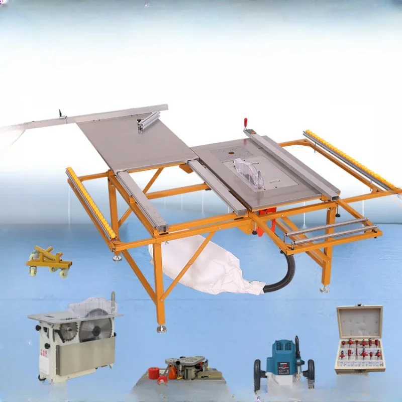 Woodworking-folding-saw-table-multifunctional-machine-precision-push ...