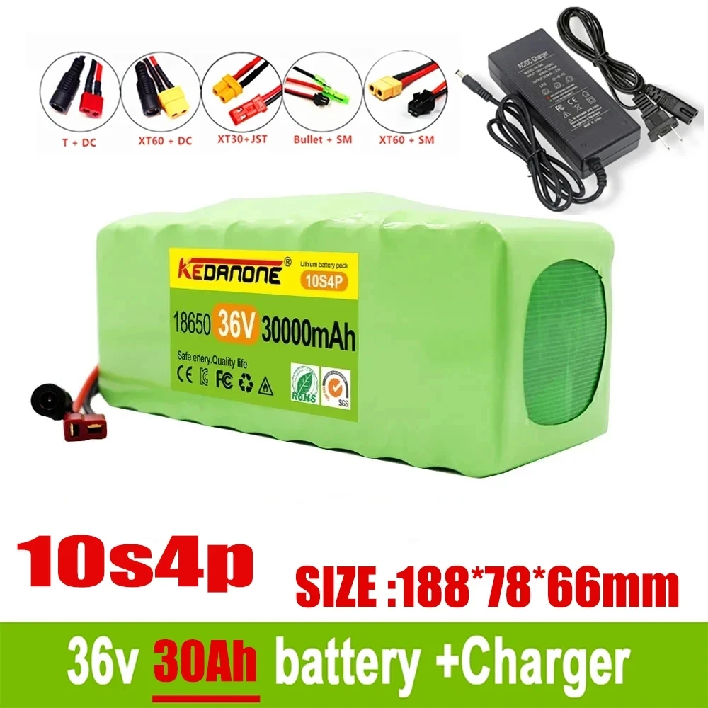 Original-36v-30Ah-10S4P-High-Capacity-42V-18650-Lithium-Battery-Pack ...