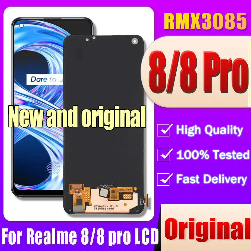 6-4-Original-LCD-For-Realme-8-Pro-LCD-Display-Screen-With-Frame-Realme8 ...