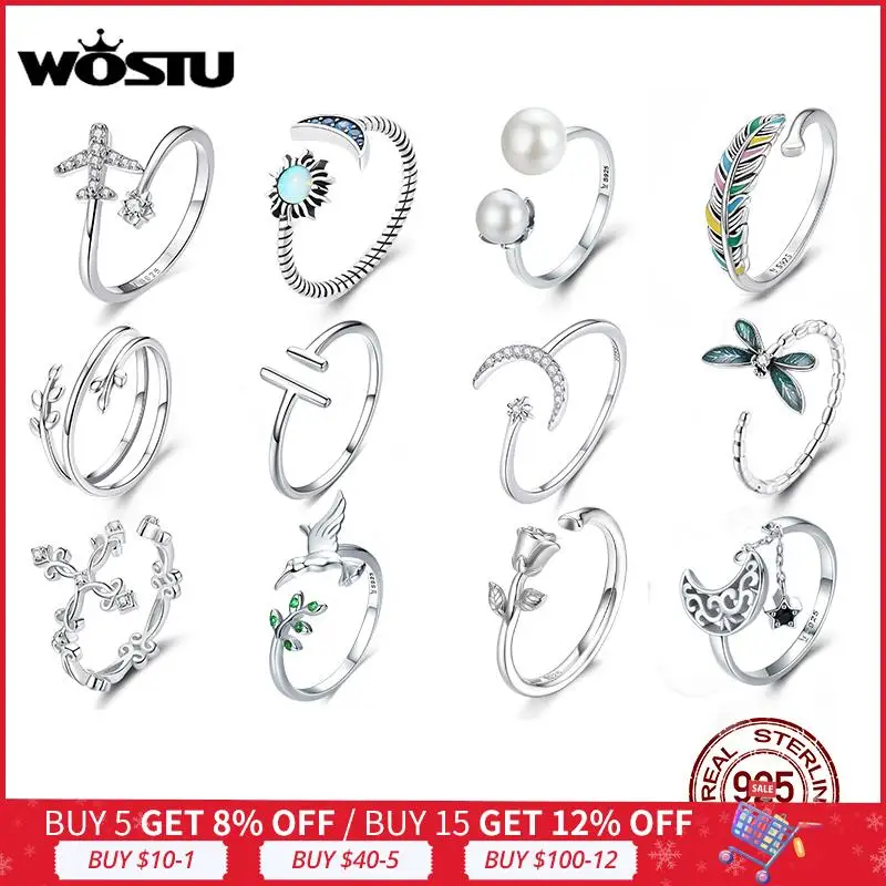 Adjustable-Rings-Authentic-925-Sterling-Silver-Stackable-Engagement ...