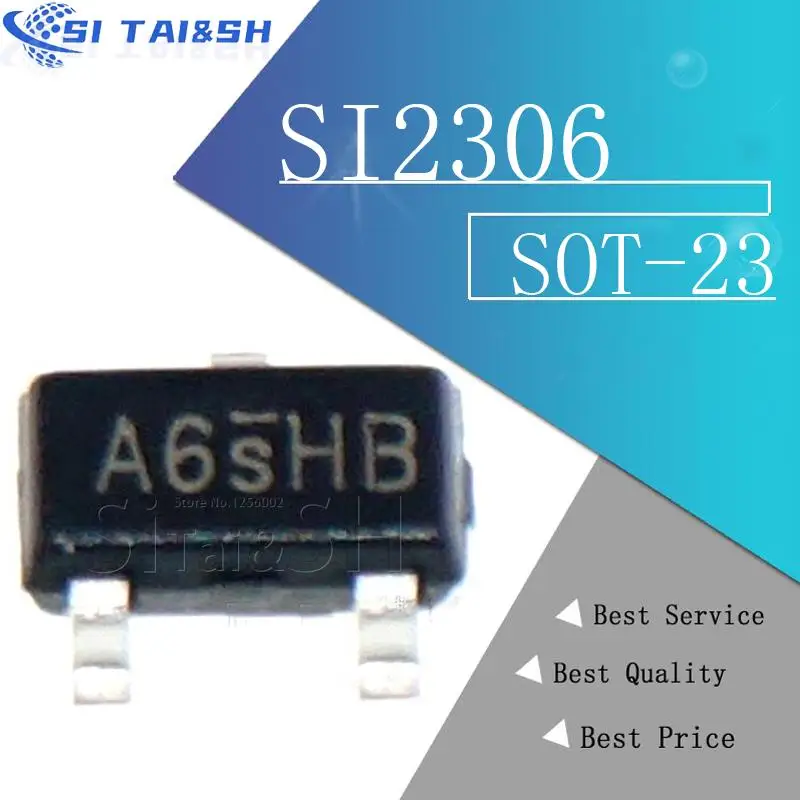 Transistor-SMD-SOT-23-SI2306-A6SHB-MOS-tubo-n-channel-FET-transistor-20 ...