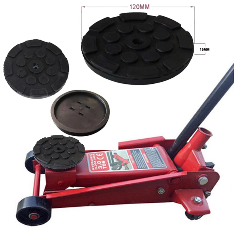 1Pc Black Rubber Jacking Pad for Car Lift Anti-slip Surface Tool Rail ...