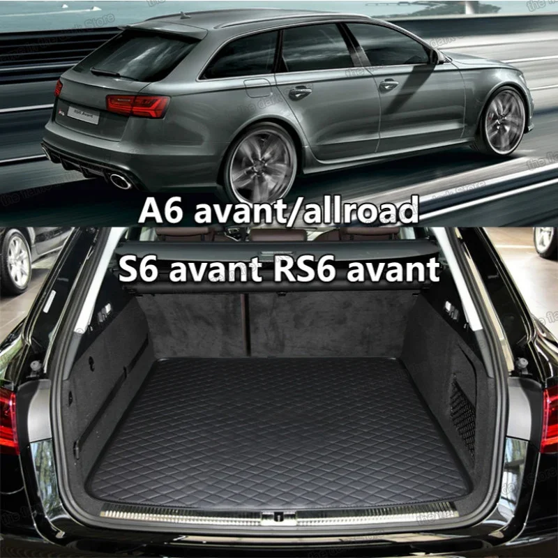 leather-car-trunk-mat-cargo-liner-for-audi-a6-c6-avant-rs6-c7-2020-2019 ...