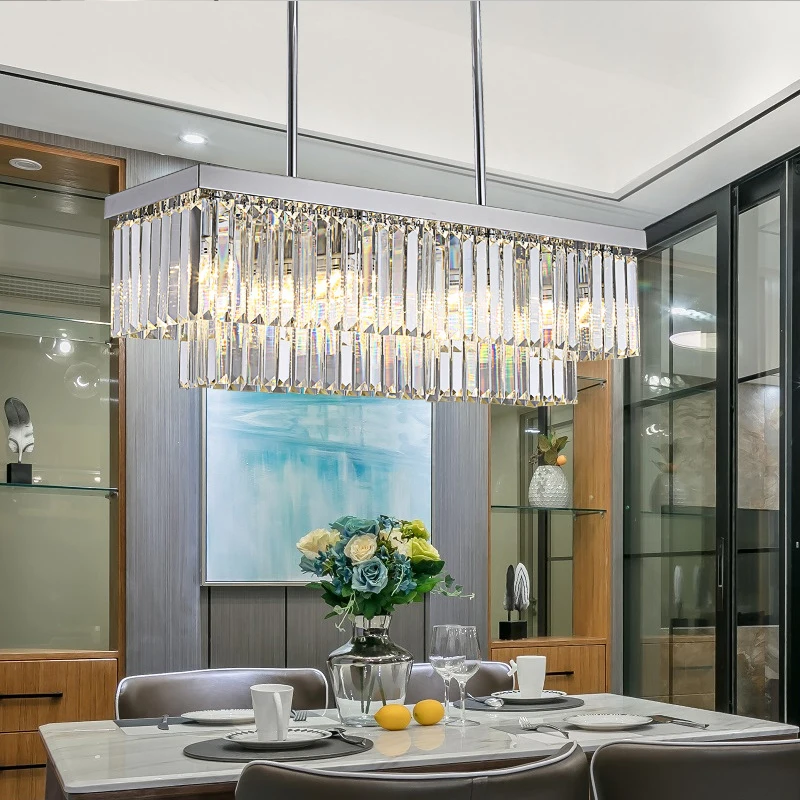 Post-Modern-Multilayer-Crystal-Rectangle-Luxury-Chandelier-Chrome-Light ...