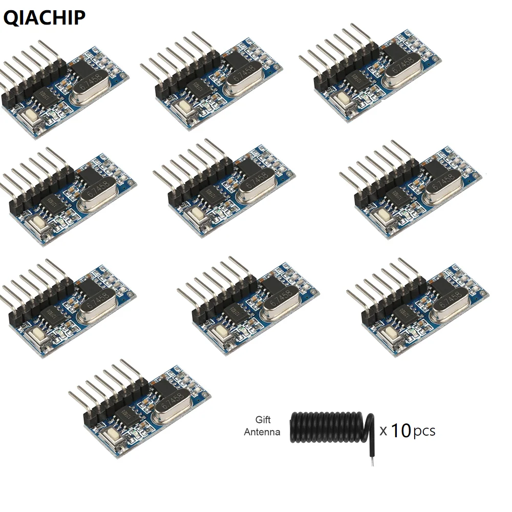 Qiachip-10-pces-433-mhz-rf-receptor-m-dulo-de-c-digo-decodificador ...