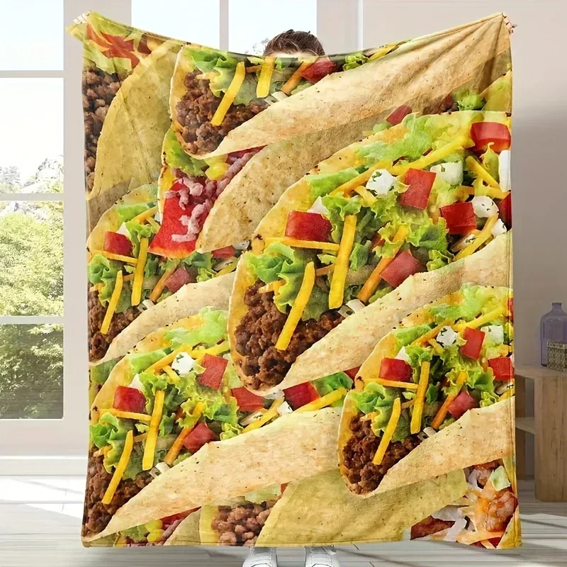 1pc-Taco-Blanket-Funny-Food-Blanket-Gift-For-Daughter-And-Son-Ultra ...