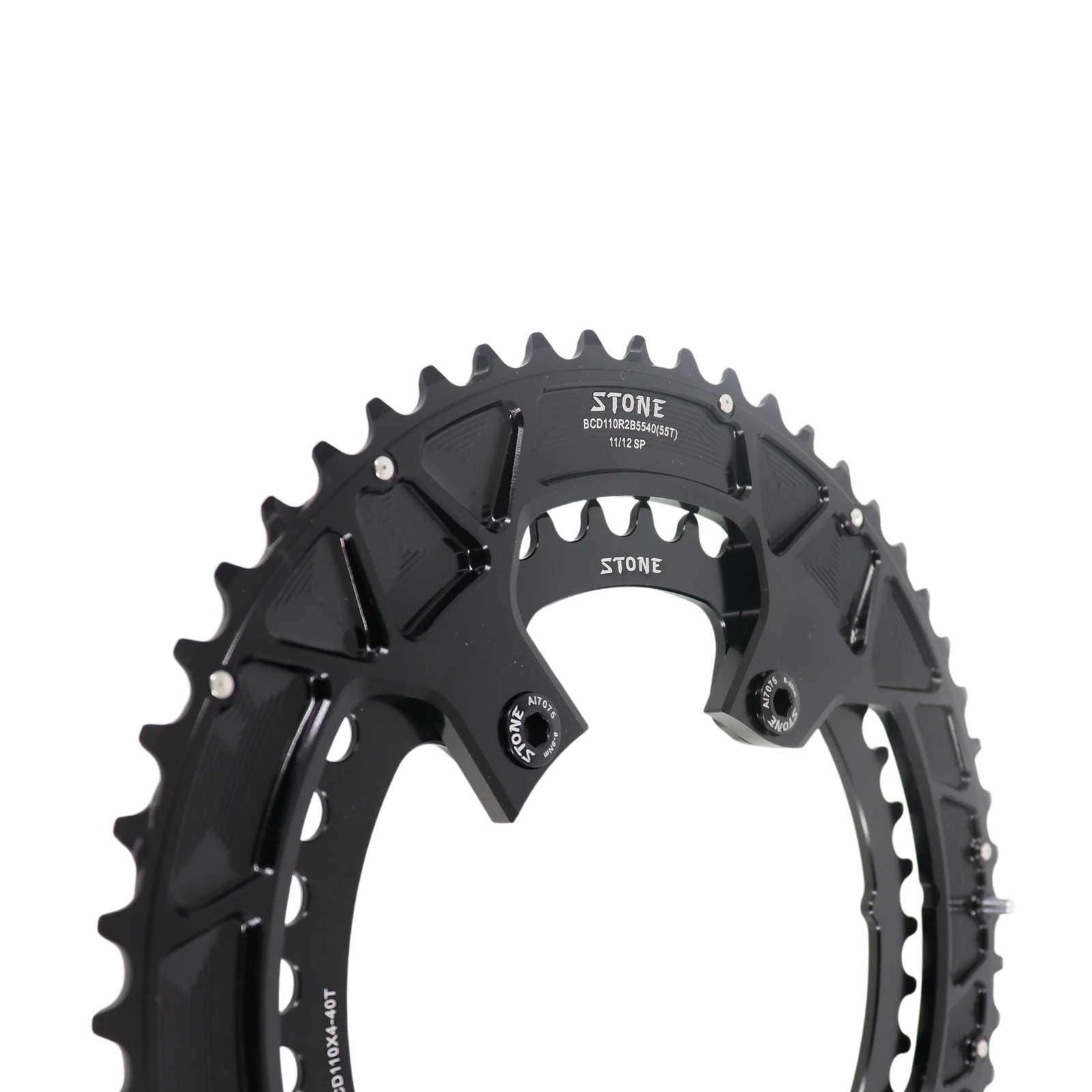 Stone 110bcd Round Double Chainring for Shimano 105 R7100 UT R8100 DA ...