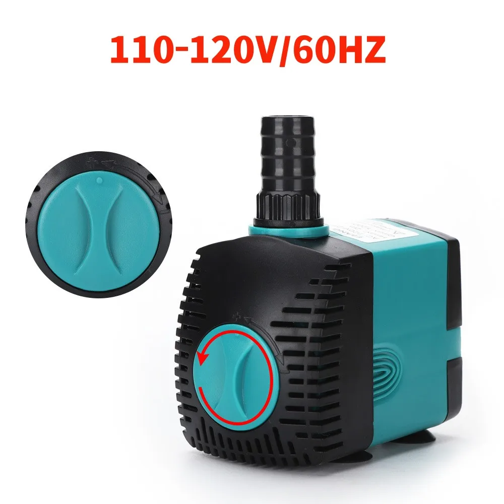 US-Plug-110V-120V-Aquarium-Submersible-Water-Pump-Fountain-Filter-Fish ...