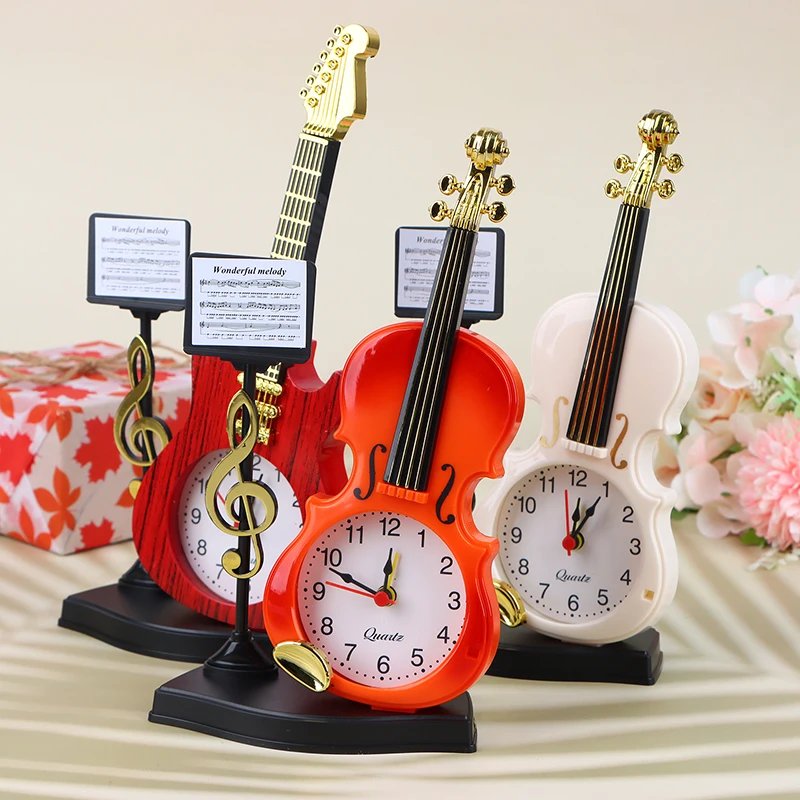 1Pc-Creative-Violin-Alarm-Clock-Fashion-Simple-European-Style-Children ...