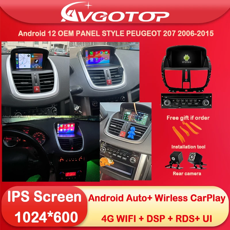Android-7-Screen-OEM-Style-without-DVD-Deck-For-Peugeot-207-CC-2006 ...