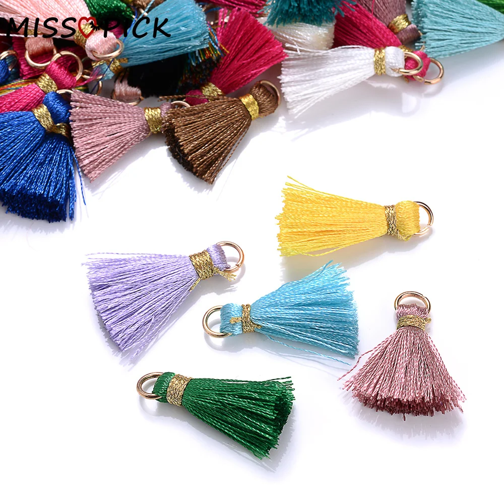 Mini Pompons Multicolores En Coton Pour Bijoux Boucle D Oreille