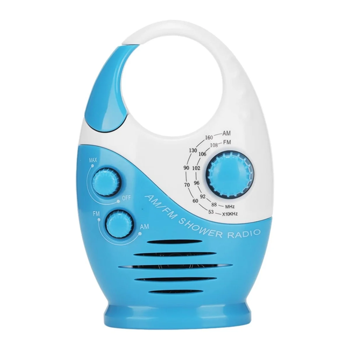 Waterproof-Shower-Radio-AM-FM-Radio-with-Adjustable-Volume-Speakers ...