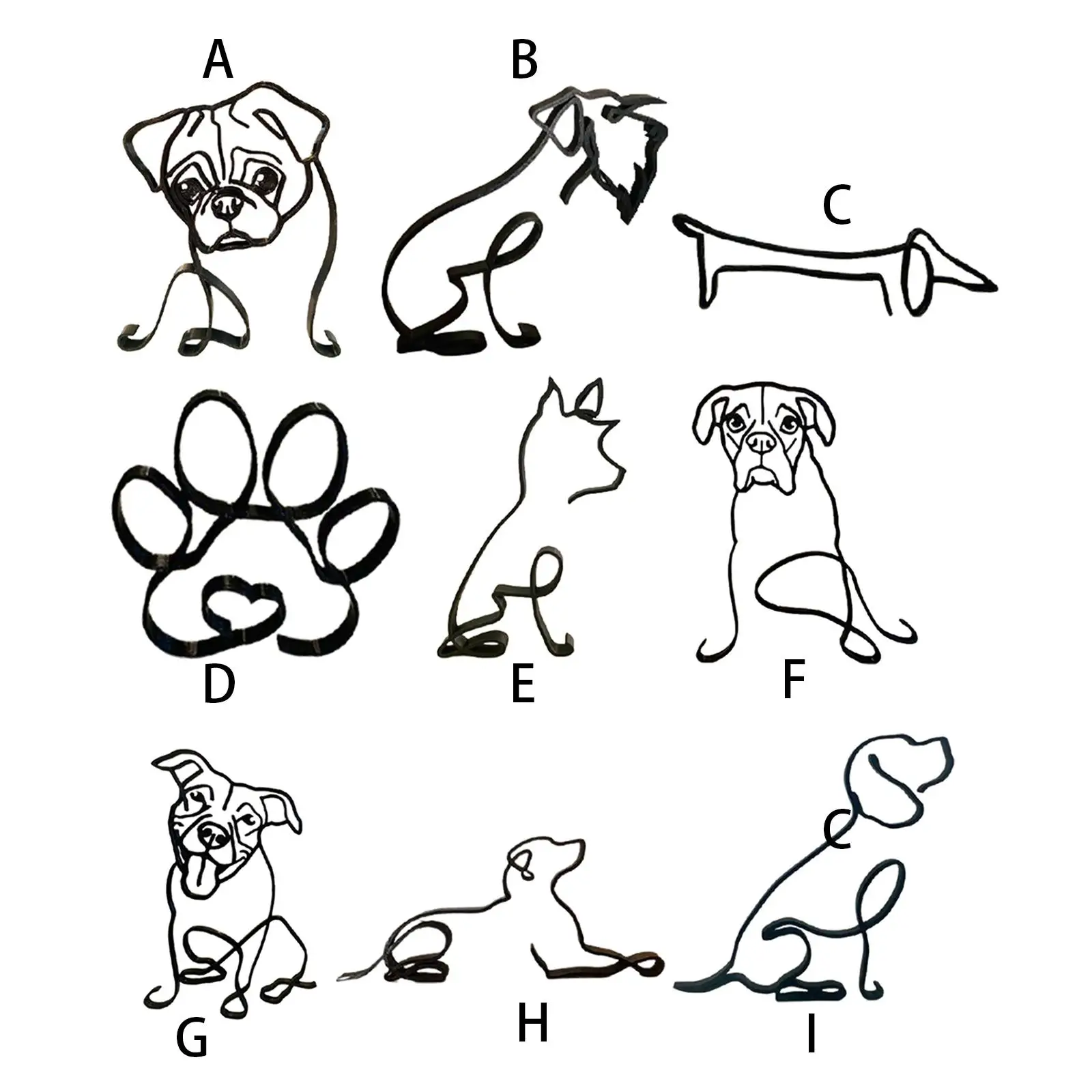 Abstract Dog Drawing