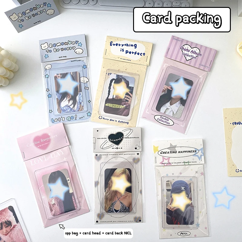 10PCS Beautiful Gentle Card Head Card Back Packaging Material Gift DIY ...