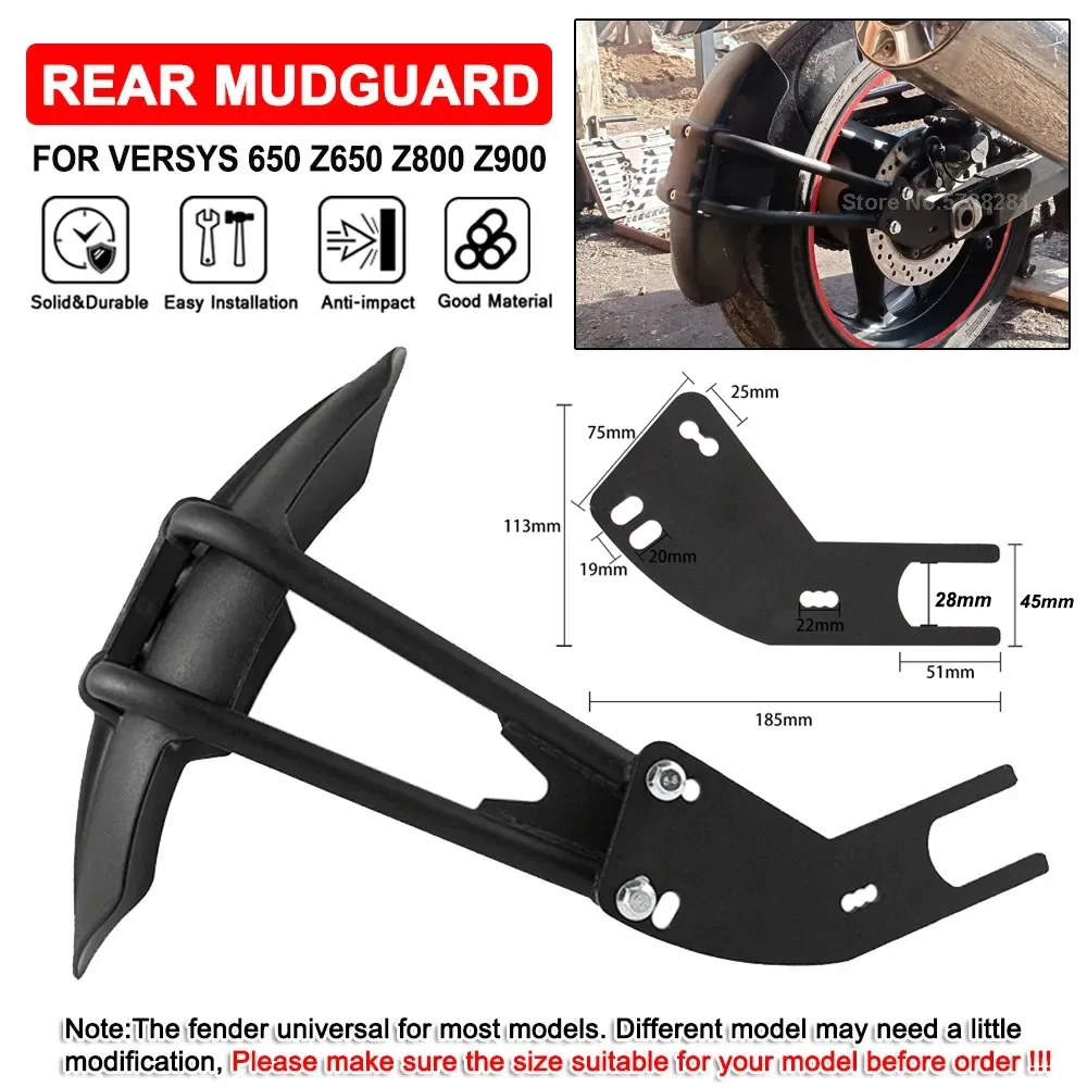 Mudguard-For-Suzuki-GSX-S1000-For-KAWASAKI-VERSYS650-VERSYS-X300-Z650 ...