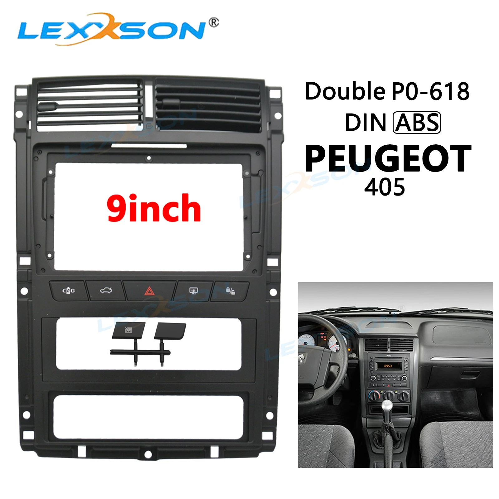 Fits Car Fascia For PEUGEOT 405 2010 2019 Dashboard Installation Trim ...