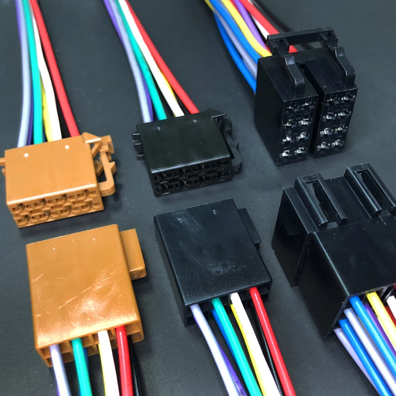 Dj7082-3.5 car CD speaker plug 8p male female pair wiring harness ...