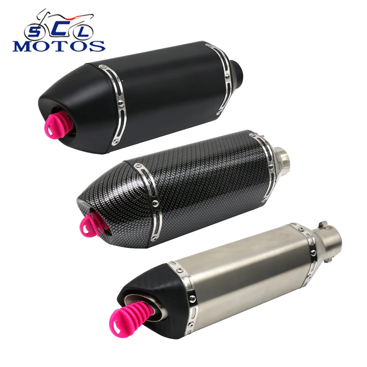 Sclmotos-Motorcycle-Exhaust-Muffler-and-Tailpipe-Plug-Motocross ...