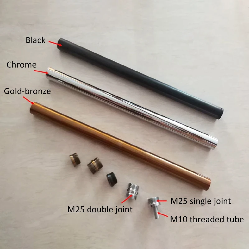10-50cm M25 Female Threaded Tube Table/Floor lamp Connection Rod ...