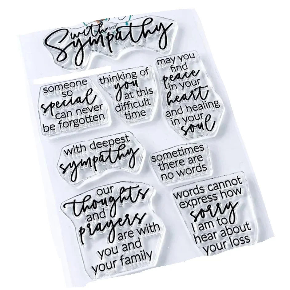 Inside-Out-Sympathy-Sentiments-Transparent-Silicone-Rubber-Stamp-for ...