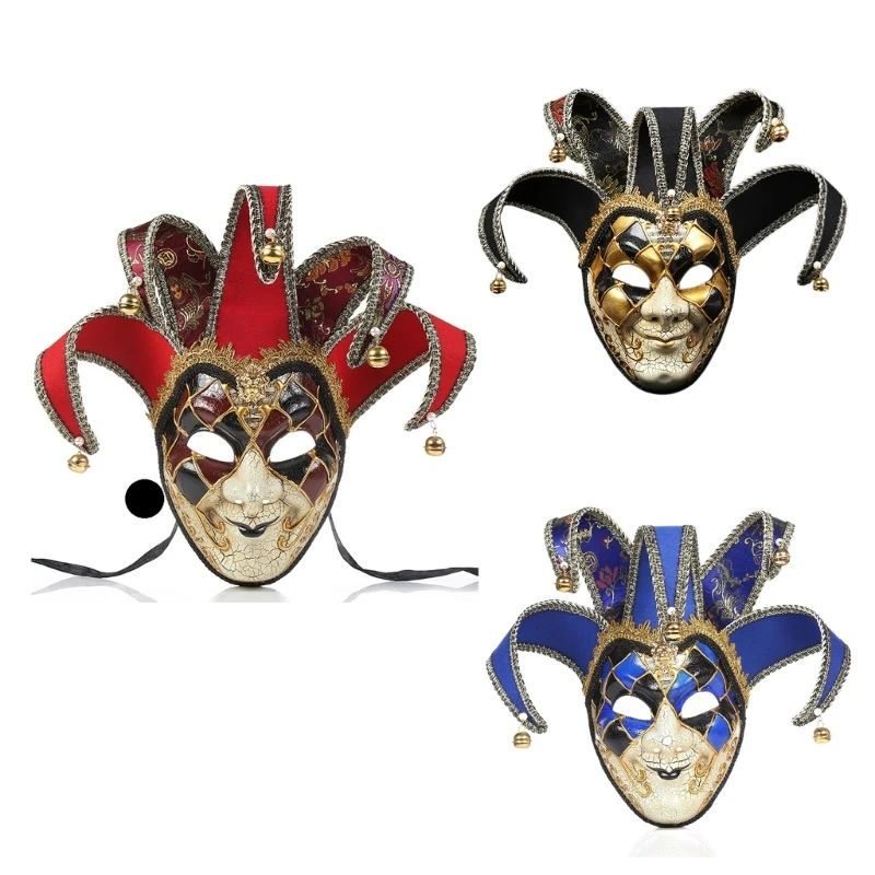 Mardi Gras Jester Masks For Men
