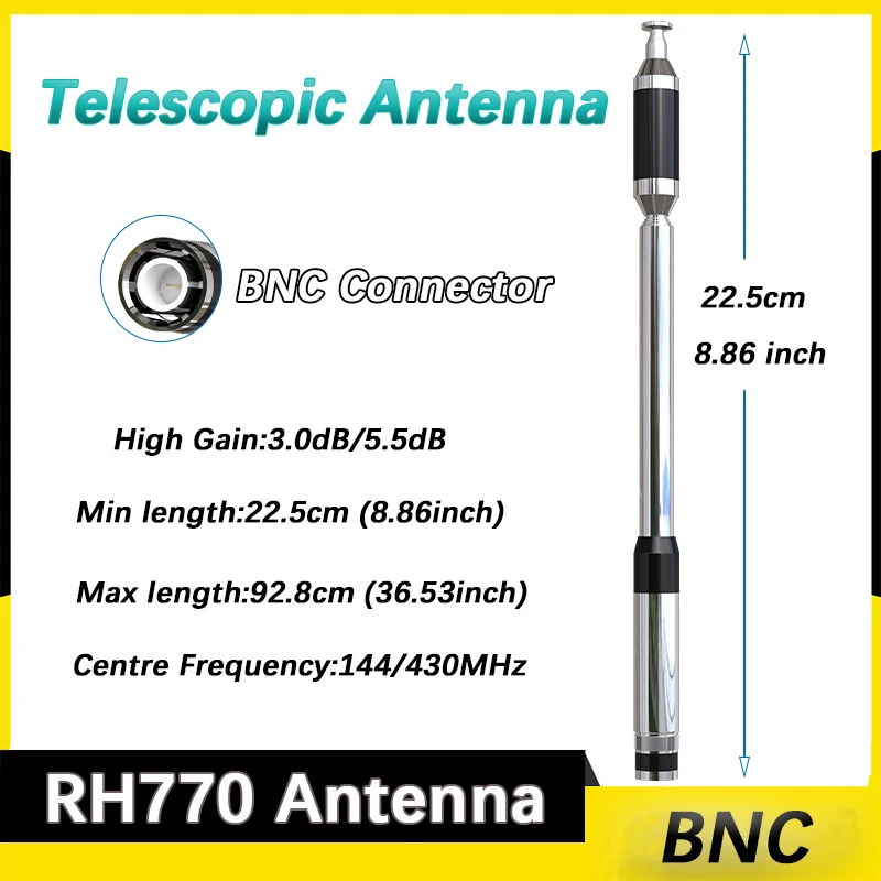 RH-770-Telescopic-Antenna-BNC-Connector-Dual-Band-144-430Mhz-High-Gain ...
