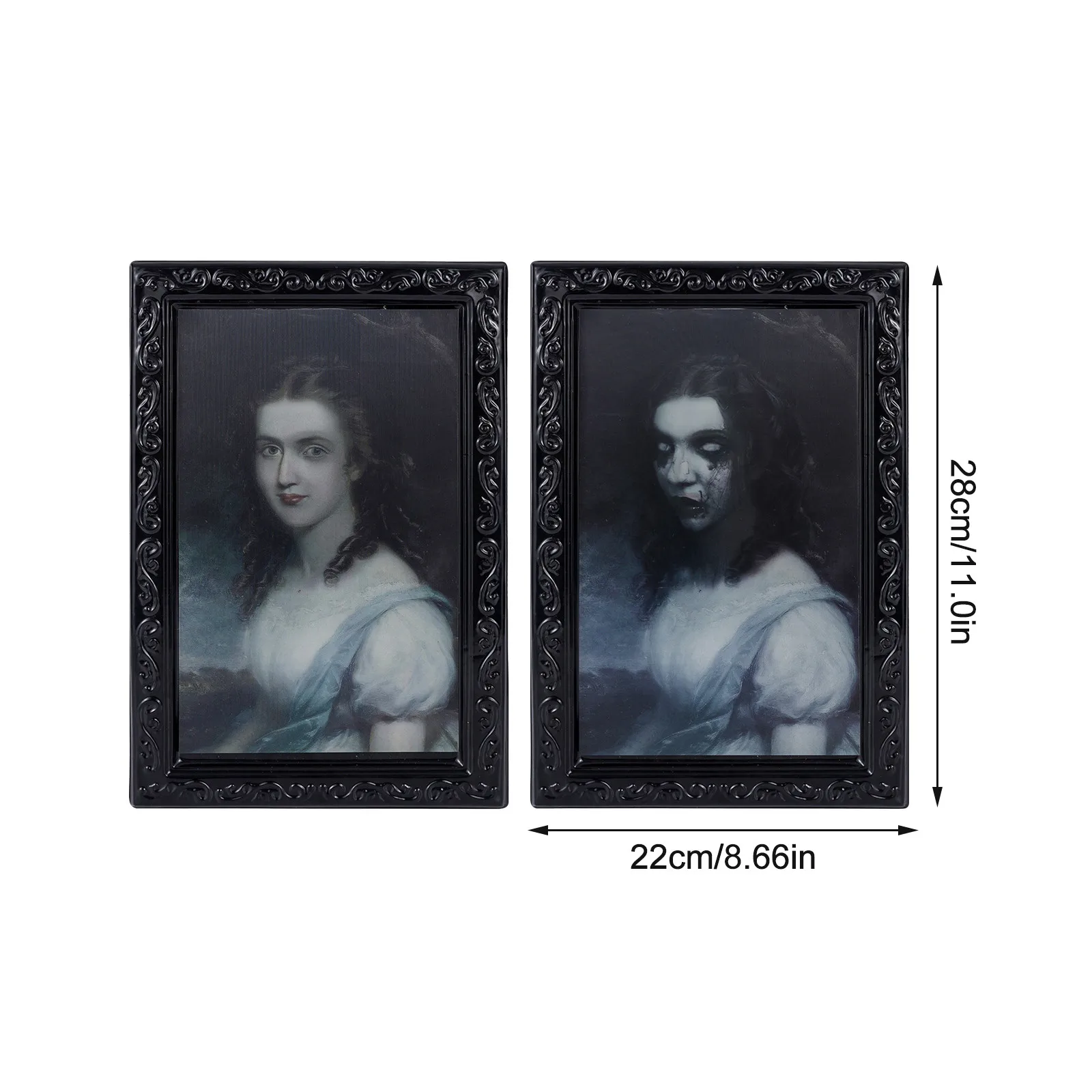 Halloween Decoration 3d Change Face Expression Moving Ghost Portrait ...