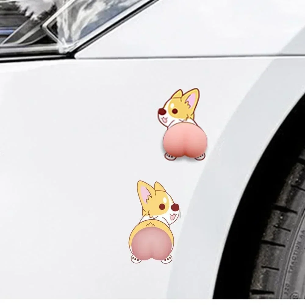 2pcs-set-3D-Cute-Cartoon-Decoration-Car-Door-Anti-collision-Sticker ...