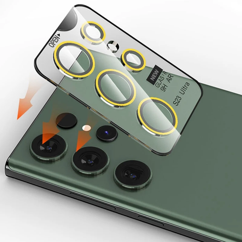 Camera Protector Glass For Samsung Galaxy S23 Ultra Metal Camera Lens ...