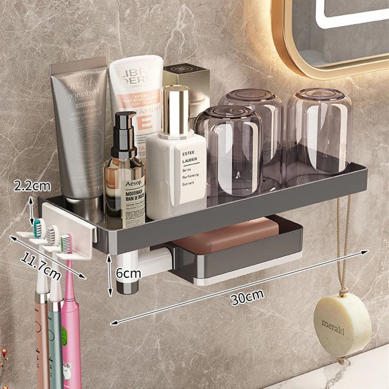 3-In1-Bathroom-Toothbrush-Storage-Rack-Shampoo-Storage-Rack-Wall ...