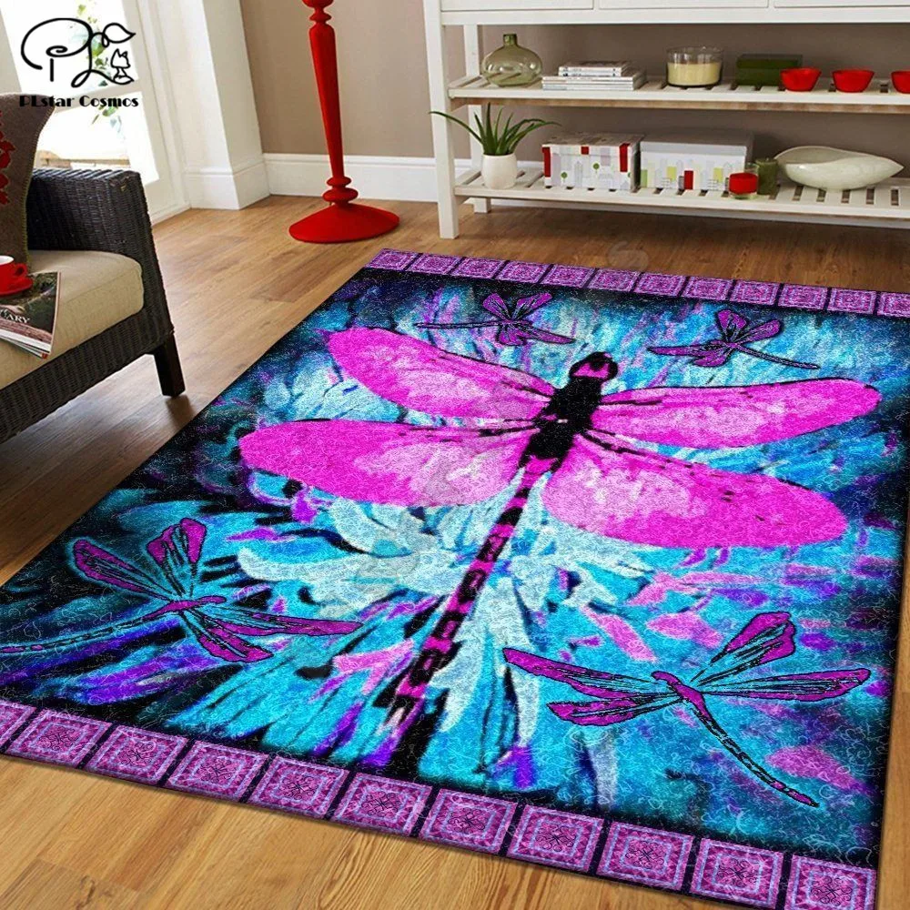Dragonfly Rug 3D All Over Printed Rug - Cutegiftie
