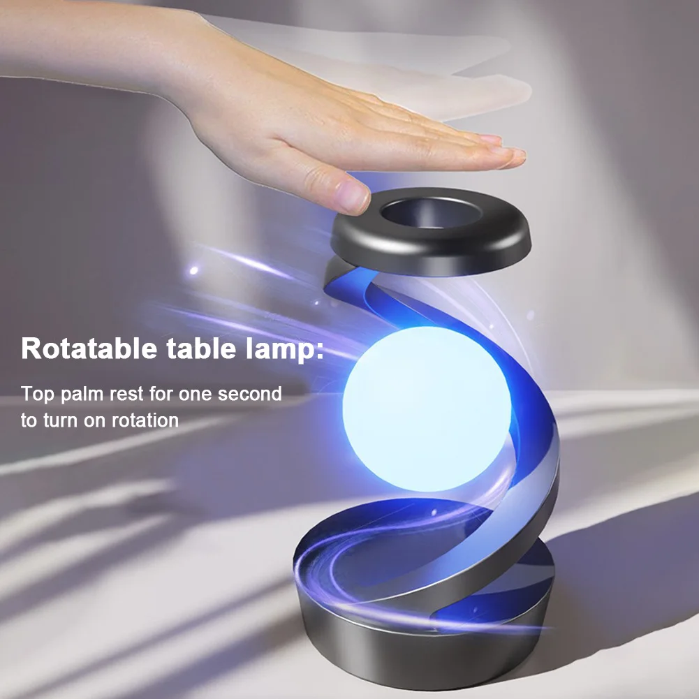 Multifunction-Wireless-Charger-Stand-Pad-RGB-Light-3D-Levitating-Ball ...