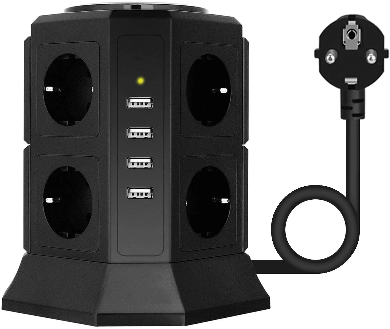 Popular-Office-Accessories-2-layer-8AC-Outlet-Tower-Europe-USB-Power ...
