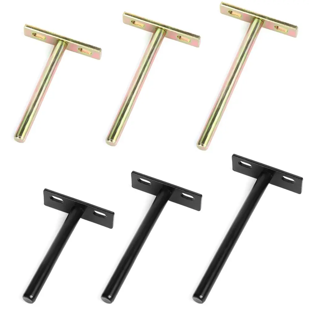 T Shape Metal Shelf Brackets Concealed Brackets Floating Hidden Wall ...