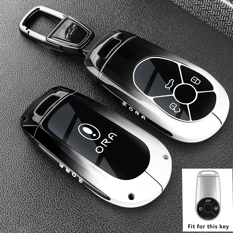 Zinc Alloy Car Key Case for GWM Great Wall ORA R1 R2 Good Cat White Cat ...