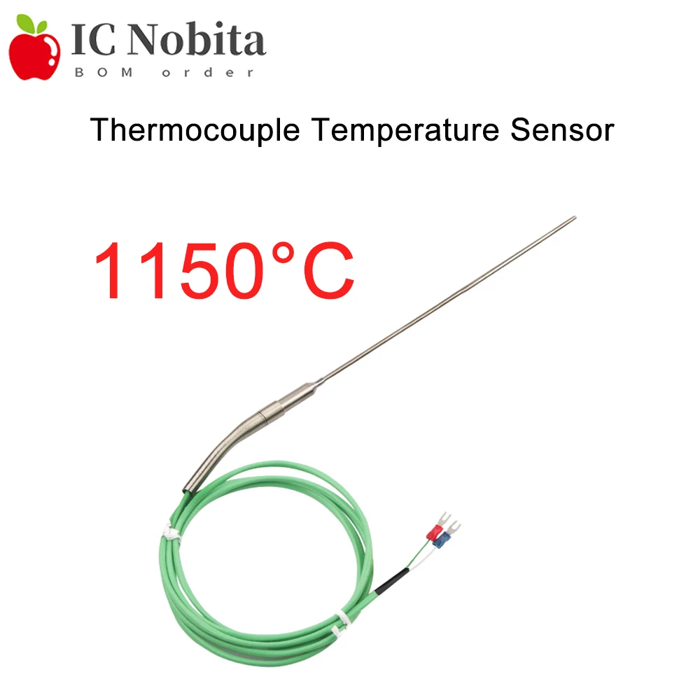 Thermocouple Temperature Sensor Probe Flexible Armored Cable -50-1150°C ...