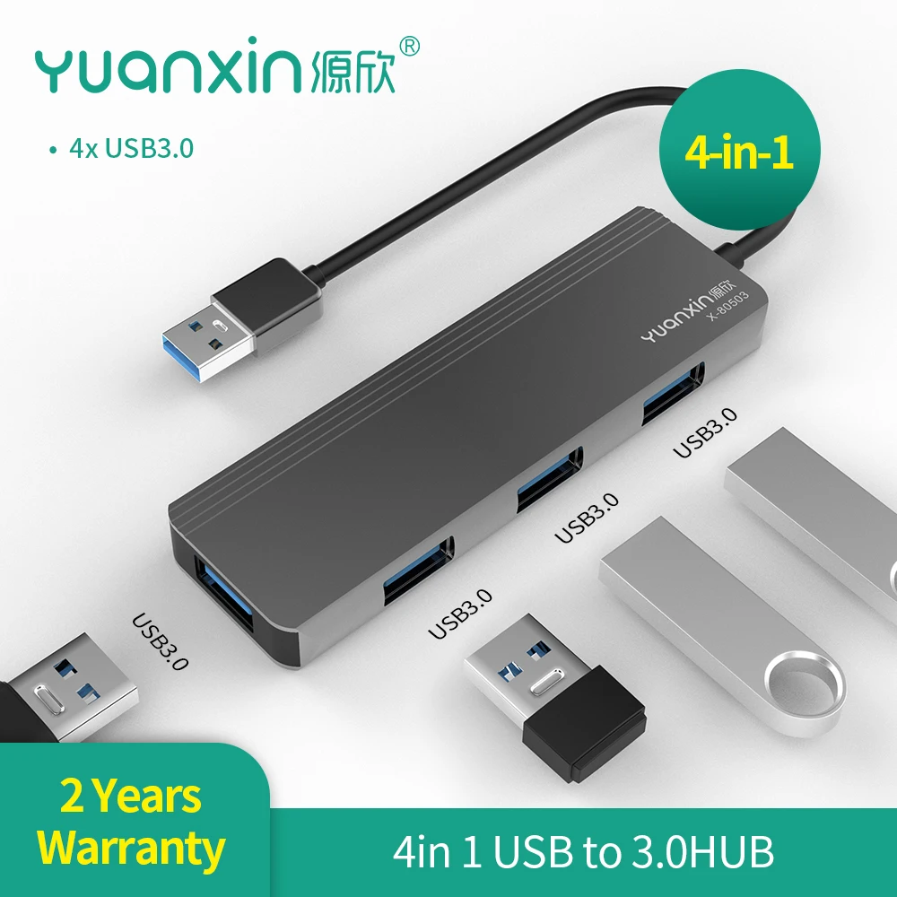 Yuanxin-USB-extender-hub-plug-extension-hub3-0-external-one-drive-four ...