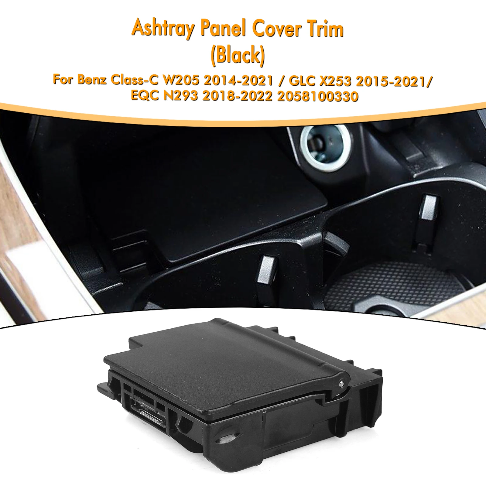 Car Inner Center Console Ashtray Cover Case Replacement For Mercedes ...