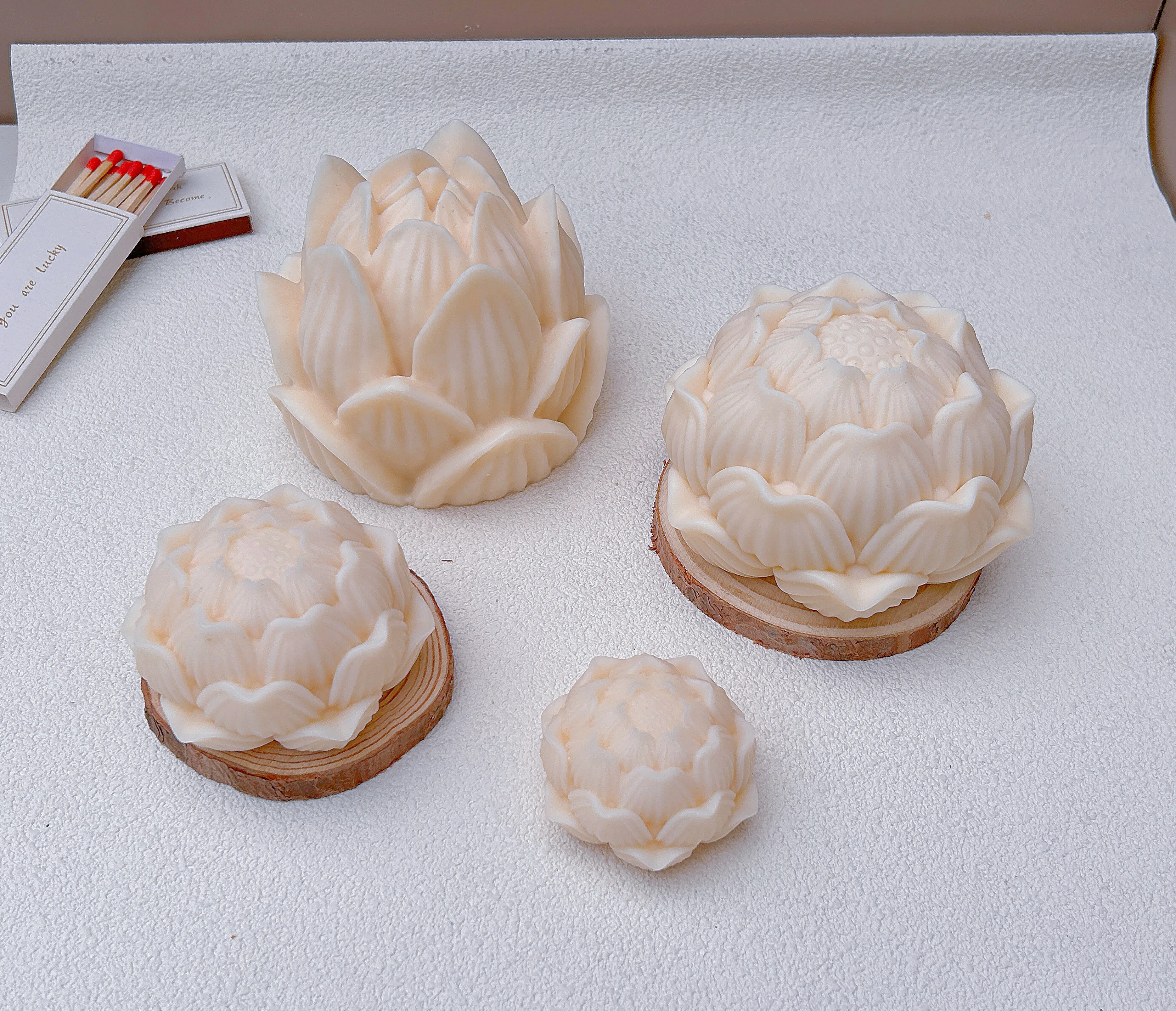 Grande-Lotus-Silicone-vela-moldes-DIY-sab-o-artesanal-gesso-decora-o-de ...