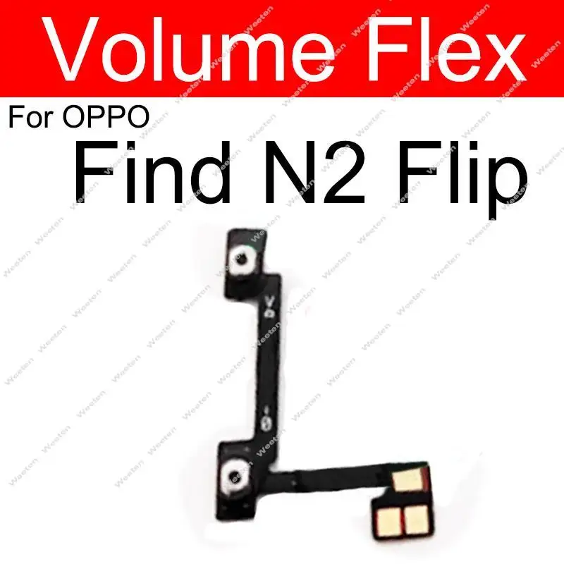 For OPPO Find N2 Flip Volume Side Button Flex Cable Switch Volume Keys Flex Replacement
