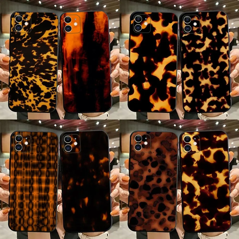 Tortoise Shell Marble Phone Case For iPhone 15,14,13,12,11,Plus,Pro Max ...