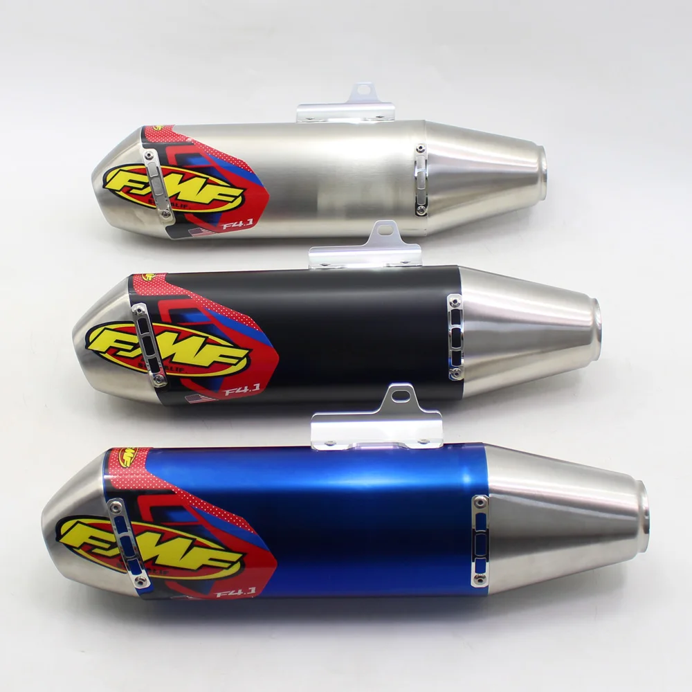 Length-46cm-Inlet-51mm-Motorcycle-Exhaust-Pipe-Muffler-FMF-4-Stroke-DB ...