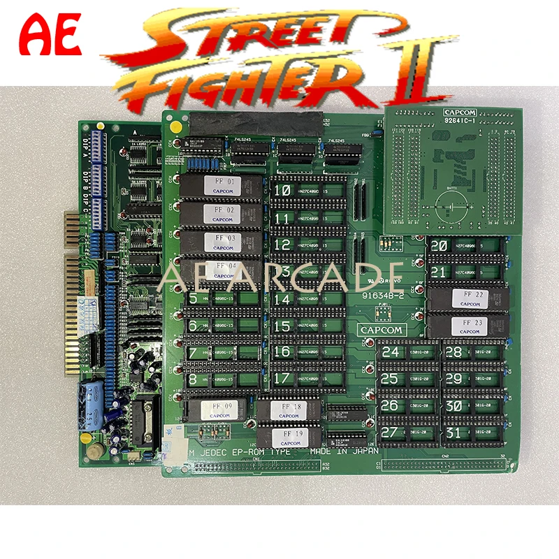 Cps1 capcom arcade placa mãe 1941/ghouls fantasmas/street fighter ii/mundos perdidos/luta final ...