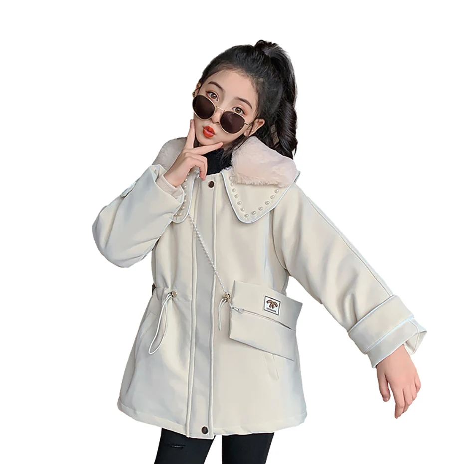 Girls-Long-Jacket-Outerwear-Solid-Color-Girls-Coats-Hoodies-Children-s ...