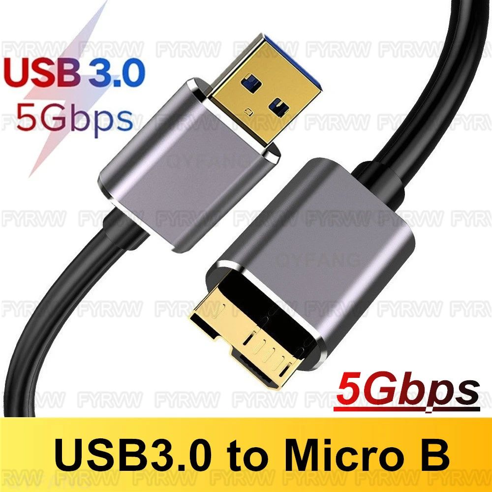 Hard Drive External Cable USB Micro B Cable HDD Cable Micro Data Cable ...