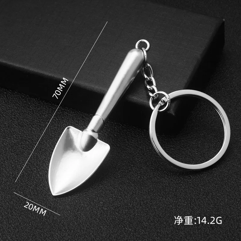 1-piece-Novelty-Mini-Shovel-Keychains-Metal-Spade-Keyrings-Key-Chains ...