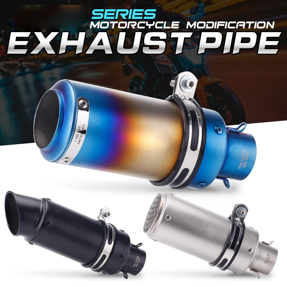 51mm-Racing-Motorcycle-Exhaust-Silencer-Muffler-GP-project-Universal ...