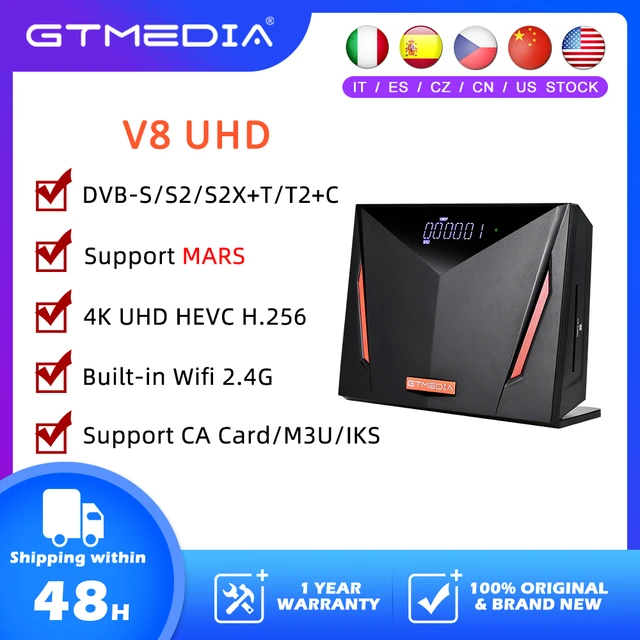 GTmedia-V8 UHD Satellite TV Receiver, 4K Ultra HD Decoder, 47% OFF