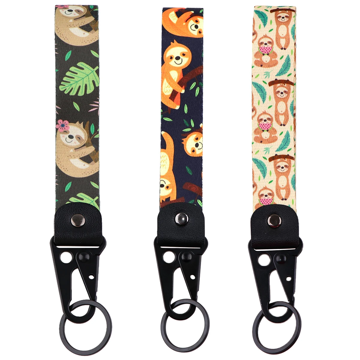 Cute-Sloth-Keychain-For-Cars-Motorcycles-Cartoon-Animal-Lanyard-Keys ...